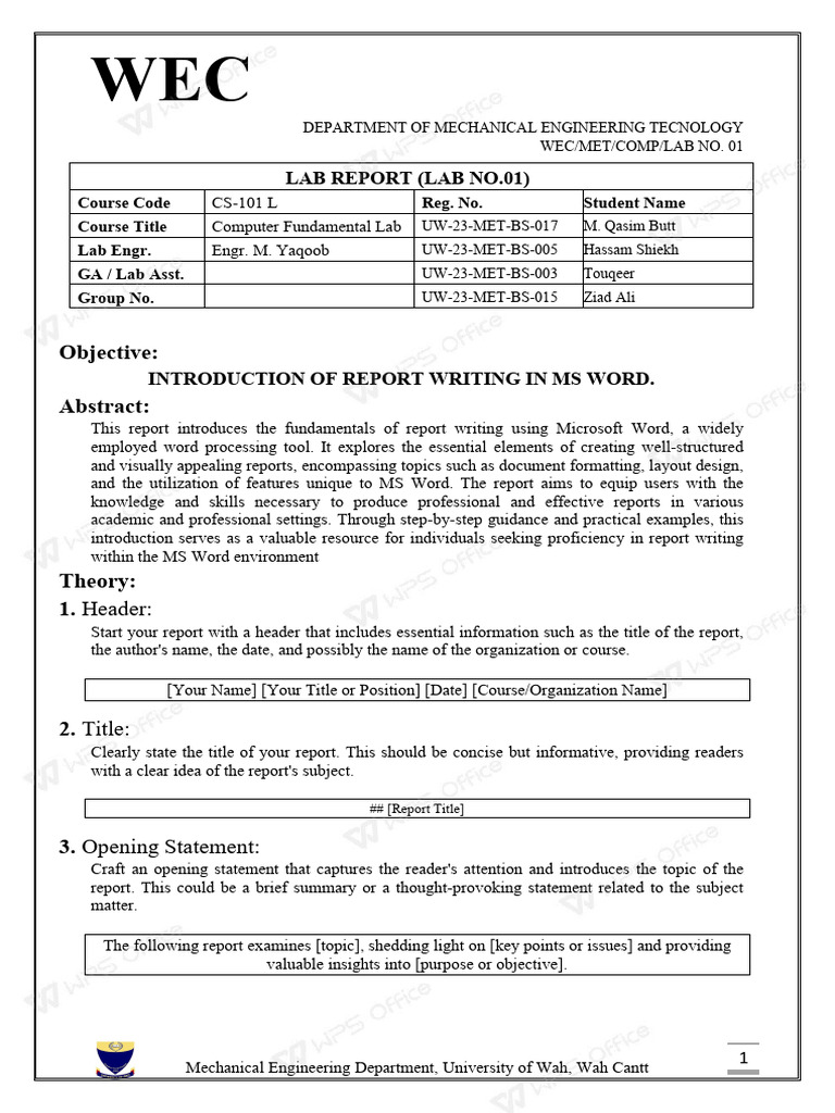 Comp Fundamental Lab Report 1-6 | PDF | C++ | Installation (Computer ...