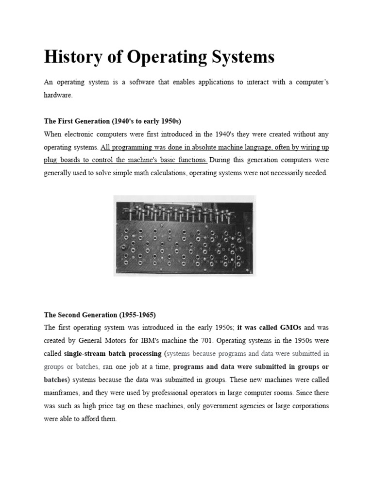 1 History_OS.docx | PDF | Operating System | Personal Computers