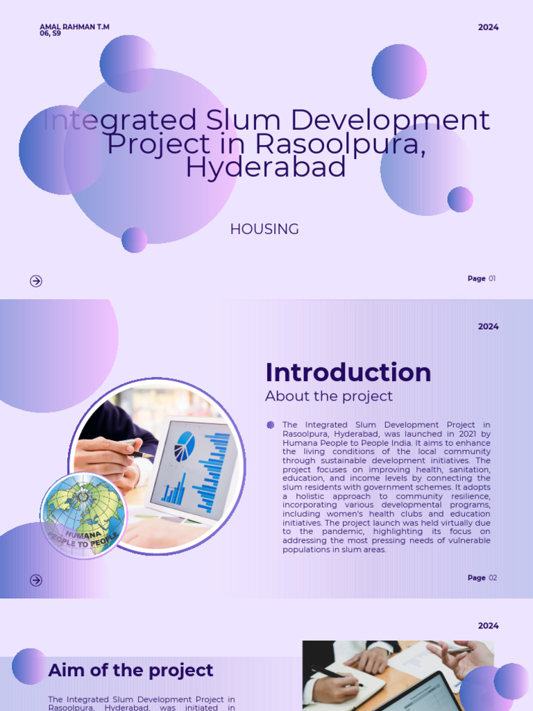 The Integrated Slum Development Project in Rasoolpura, Hyderabad, Was ...