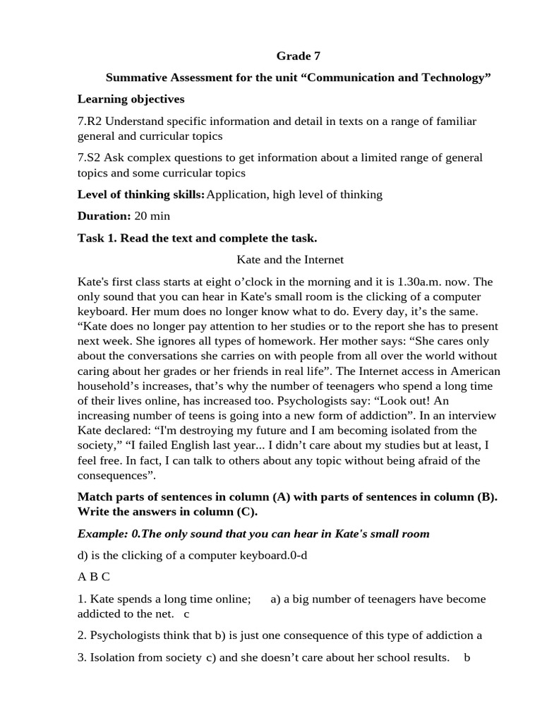 7 GR SOR 2 Communicaation Technology | PDF | Learning | Cognition