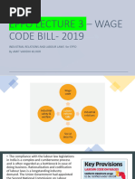 Code On Wages 2019 | PDF | Cost Of Living | Employment