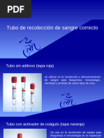 Colores de Tubos Vacutainer | PDF | Sangre | Coagulación