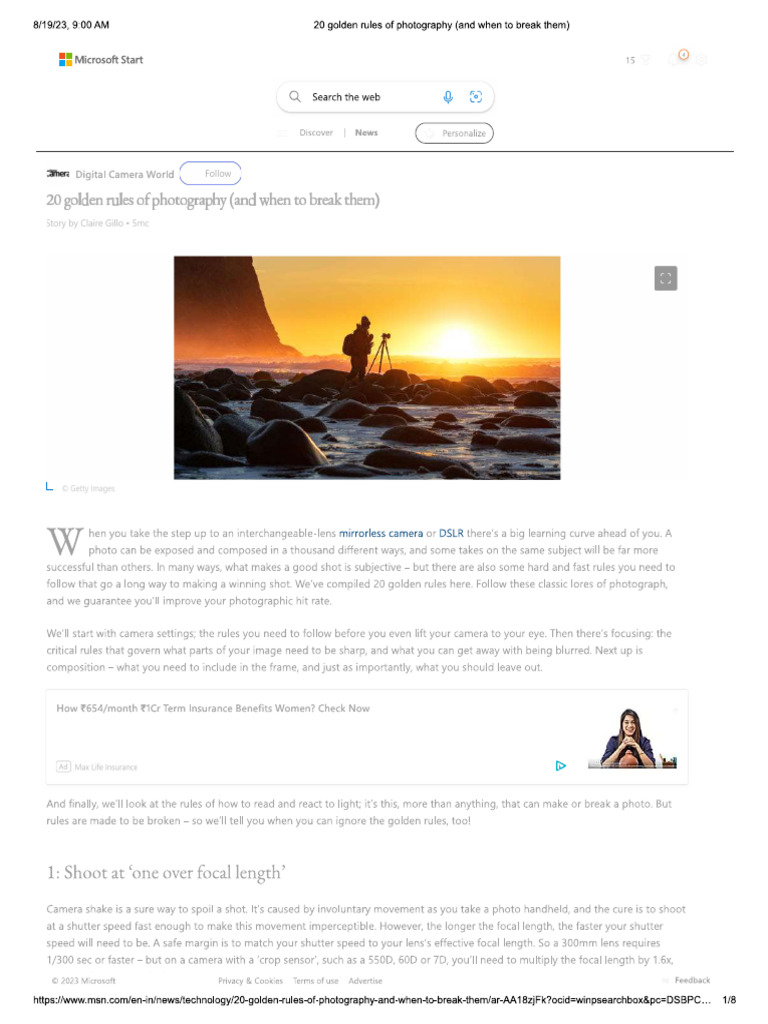 GOLDEN RULES PHOTOGRAPHY | PDF