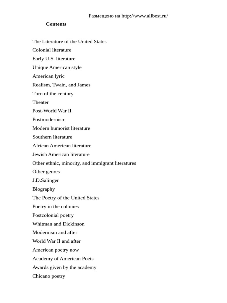 Overview of American Literature History | PDF | J. D. Salinger ...