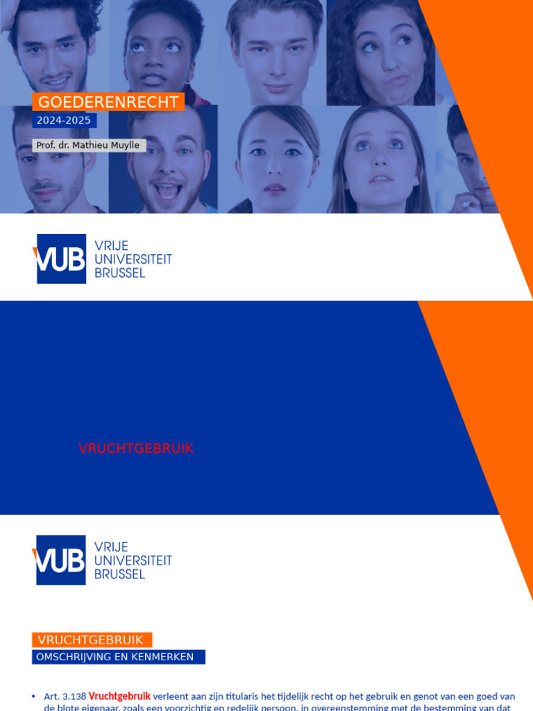 Goederenrecht: Prof. Dr. Mathieu Muylle | PDF