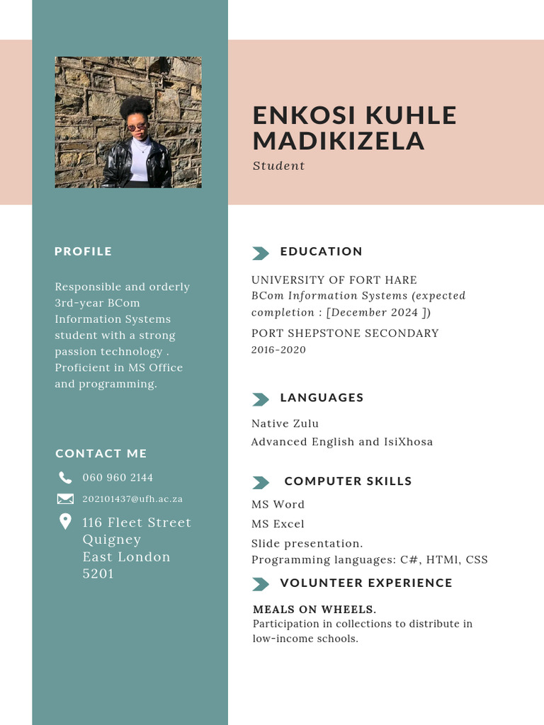 Enkosi CV | PDF
