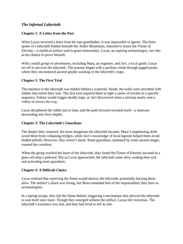 The Infernal Labyrinth | PDF