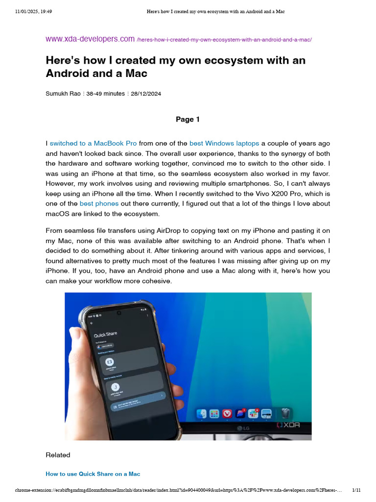 Optimize Android-Mac Workflow Tips | PDF | Mobile App | Android (Operating System)