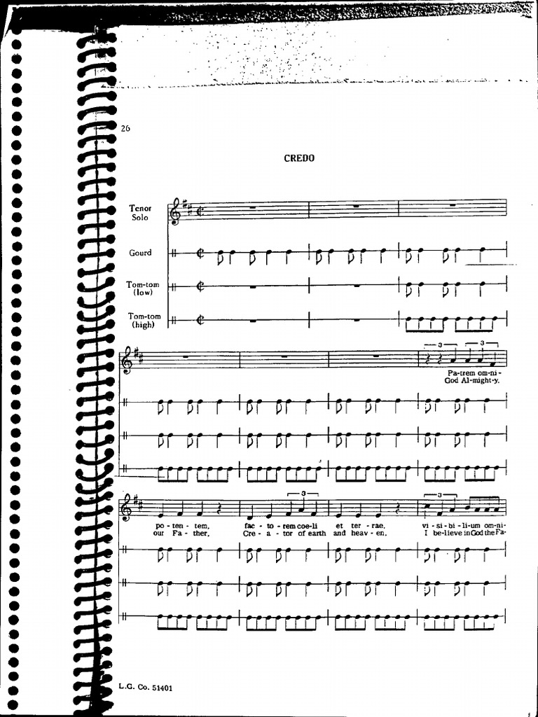 Credo - Missa Luba | PDF