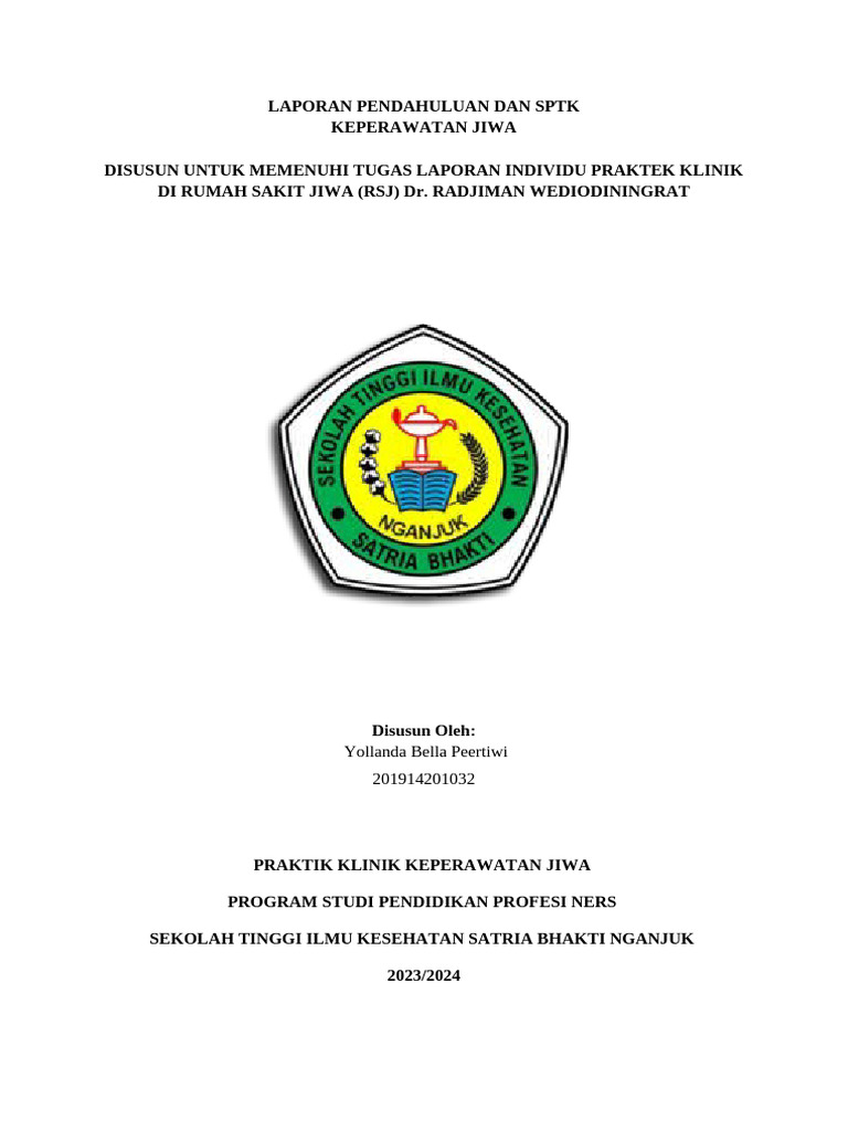Laporan Pendahuluan - Defisit Perawatan Diri | PDF
