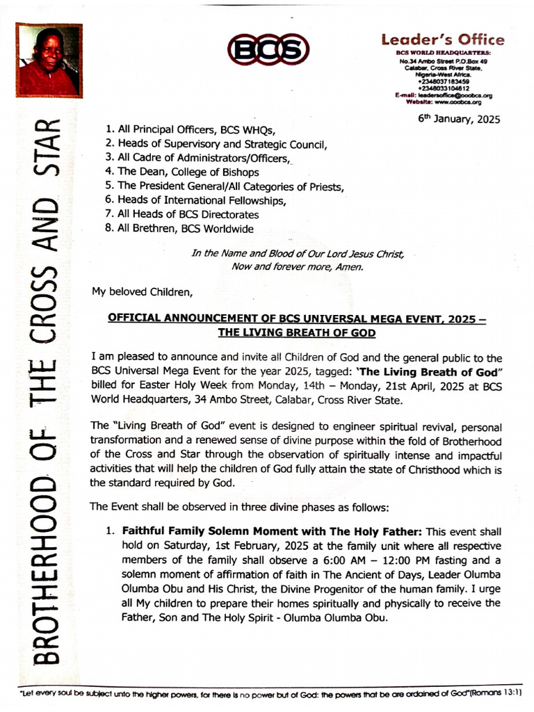 Bcs Mega Event, 2025 | PDF