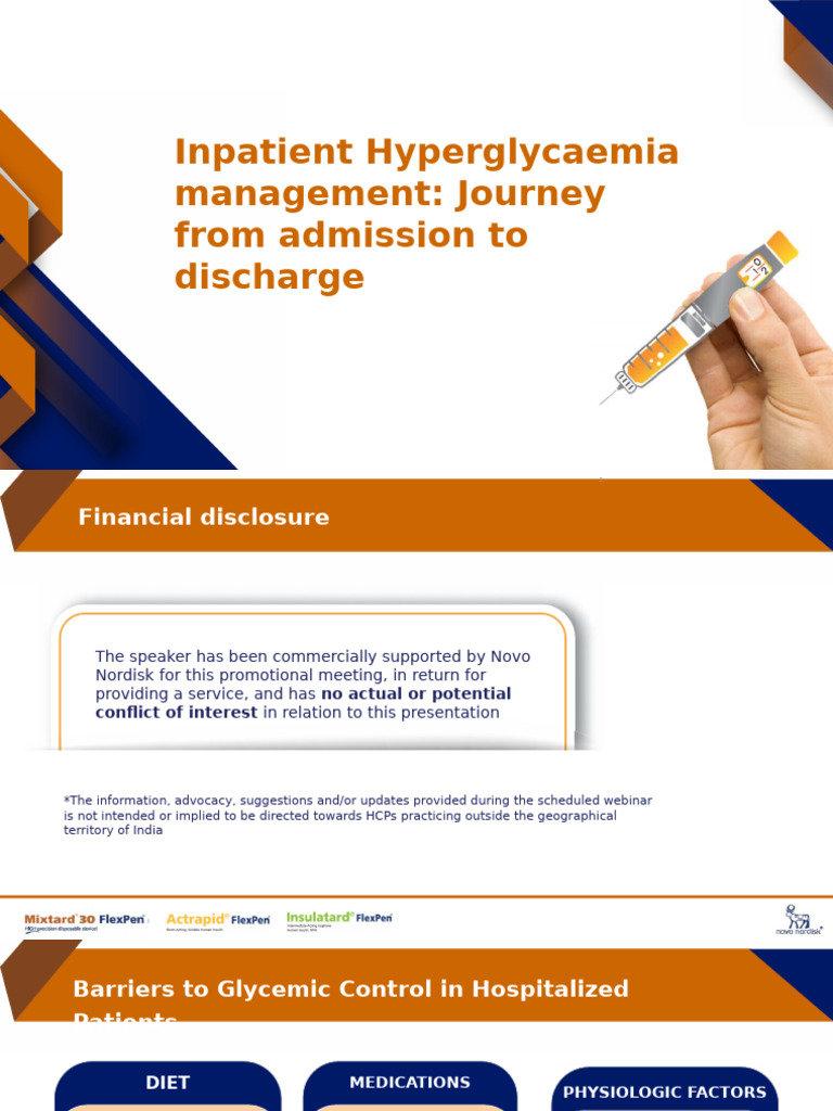 Inpatient Hyperglycaemia Management - Journey From Admission to ...