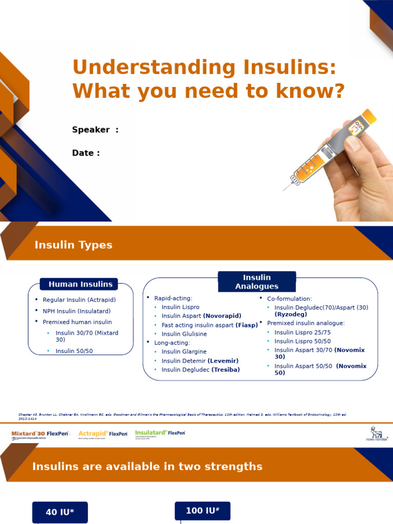 Understanding Insulins-What You Need to Know | PDF | Injection ...