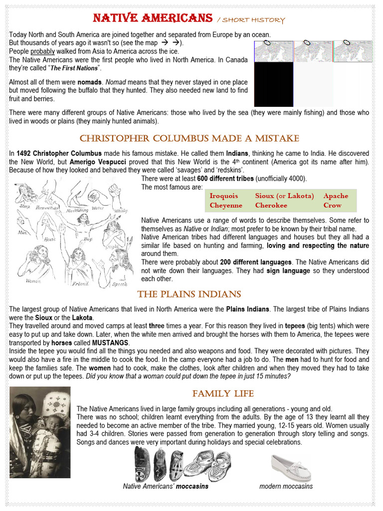 Origins and Life of Native Americans | PDF | George Armstrong Custer ...