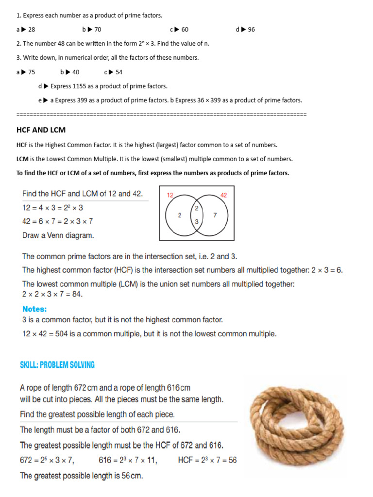 aayan - practice lcm hcf - simulteneous eqn | PDF