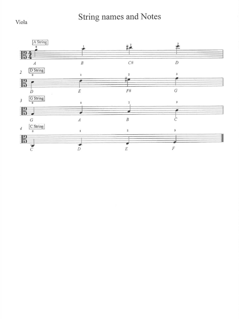 Prep String Viola | PDF