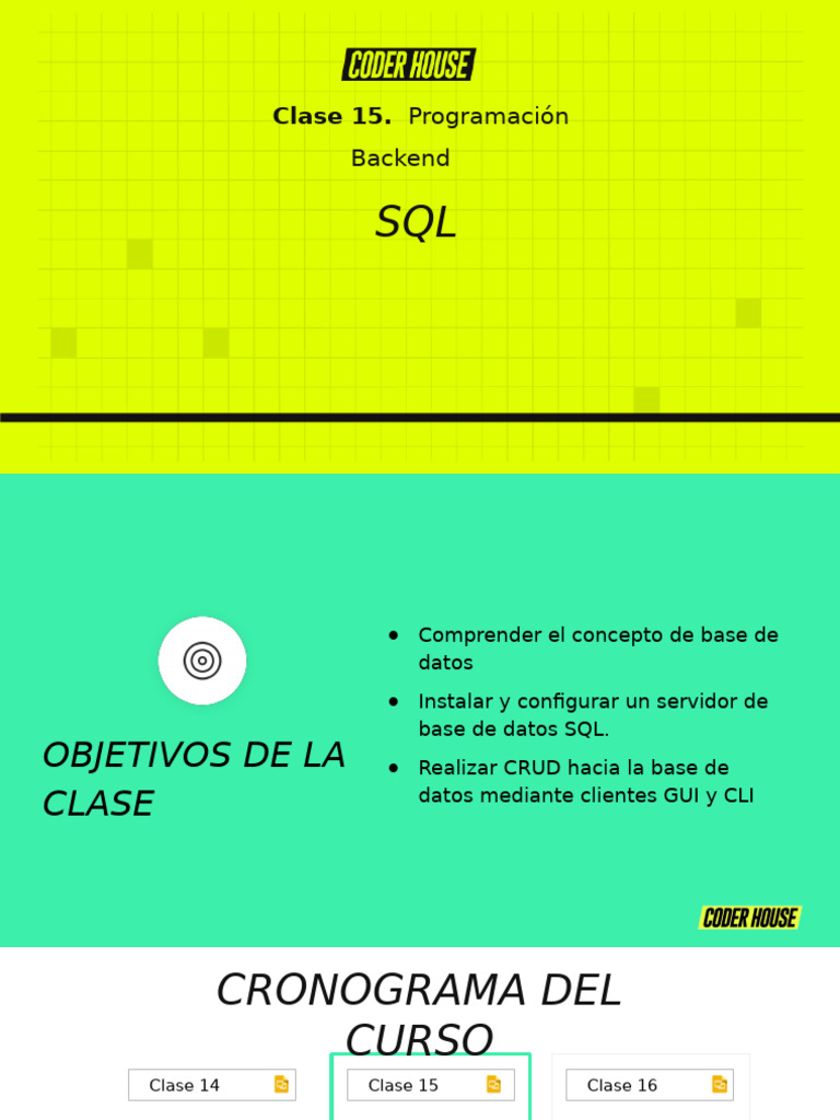 Clase 15 - SQL | PDF | Mi sql | SQL