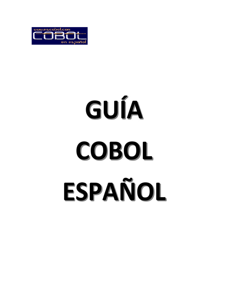 guia para aprender cobol | PDF | Archivo de computadora | Lenguaje de ... guia para aprender cobol | PDF | Archivo de computadora | Lenguaje de ...