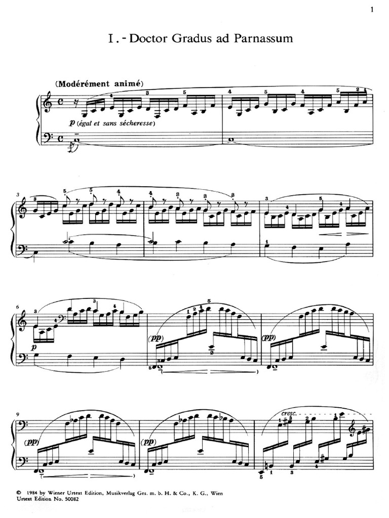 Debussy. Childrens Corner Doctor Gradus ad Parnassum | PDF