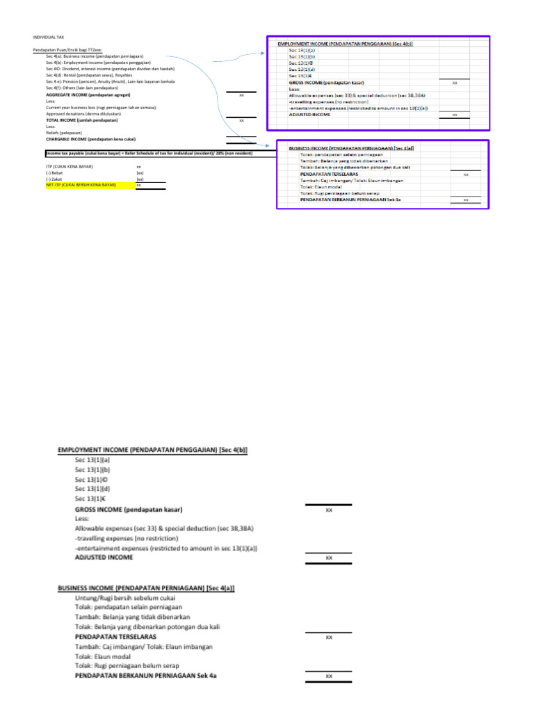 06 Format Individual Tax | PDF