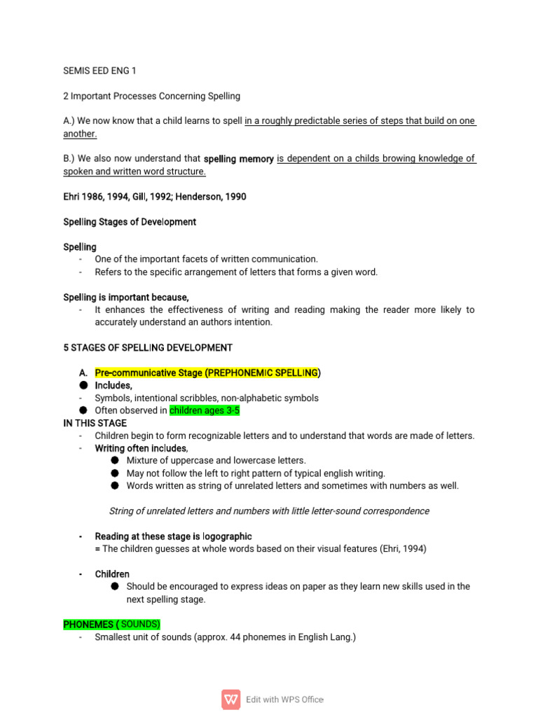 SEMIS, Reviewer EED ENG 1 | PDF | Word | Stress (Linguistics)