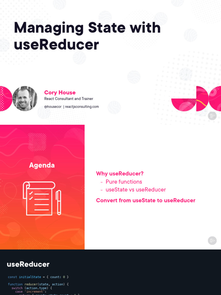 Managing Complex State With Usereducer Slides | PDF