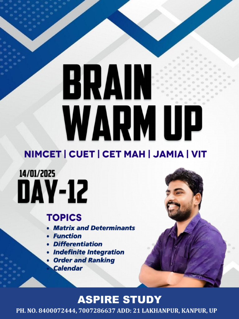 Brain Warm Up 12 - 1548048 - 2025 - 01 - 15 - 00 - 22 | PDF
