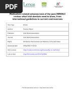 Oral Health Management for MRONJ Risk | PDF | Dental Implant | Osteoporosis