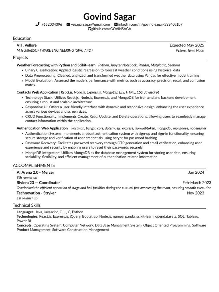 World Resume | PDF | Databases | Mongo Db