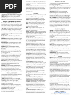 Call of Cthulhu 7th Ed. Combat Cheat Sheet | PDF