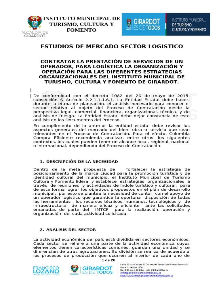 Estudios de Mercado Sector Logistico | PDF | Logística | Economias