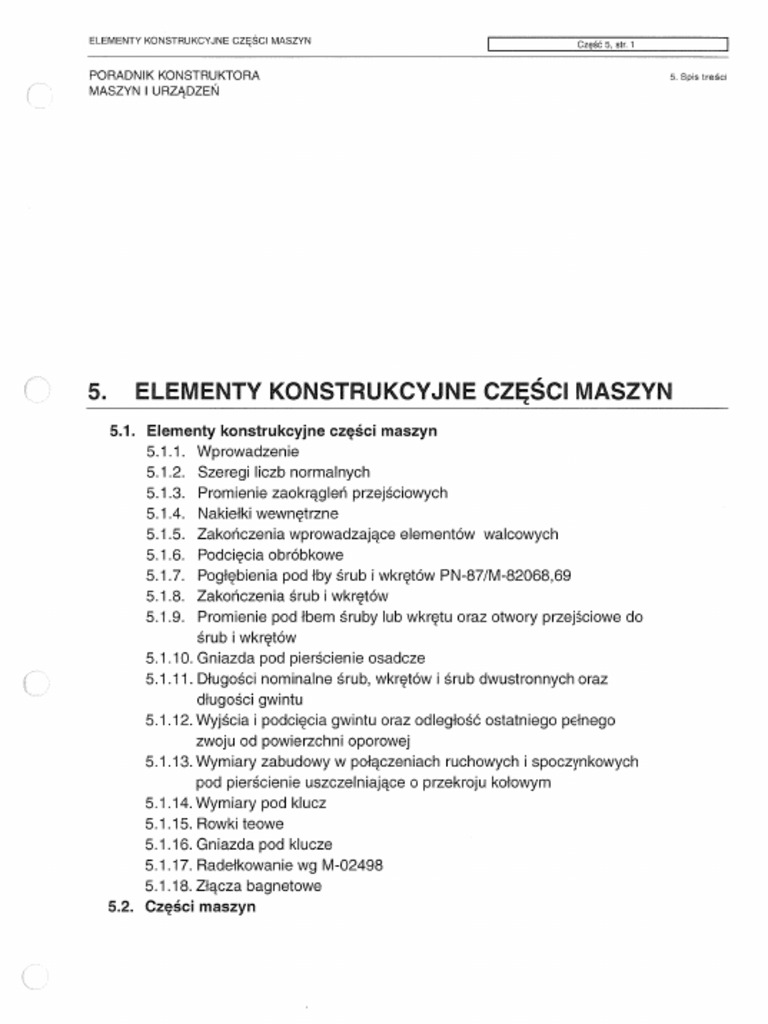 Elementy konstrukcyjne części maszyn | PDF