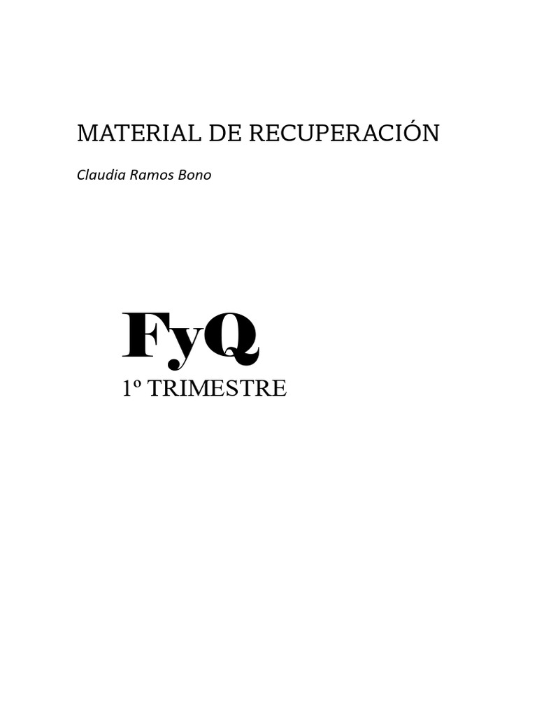 MATERIAL FyQ | PDF | Átomos | Compuestos químicos