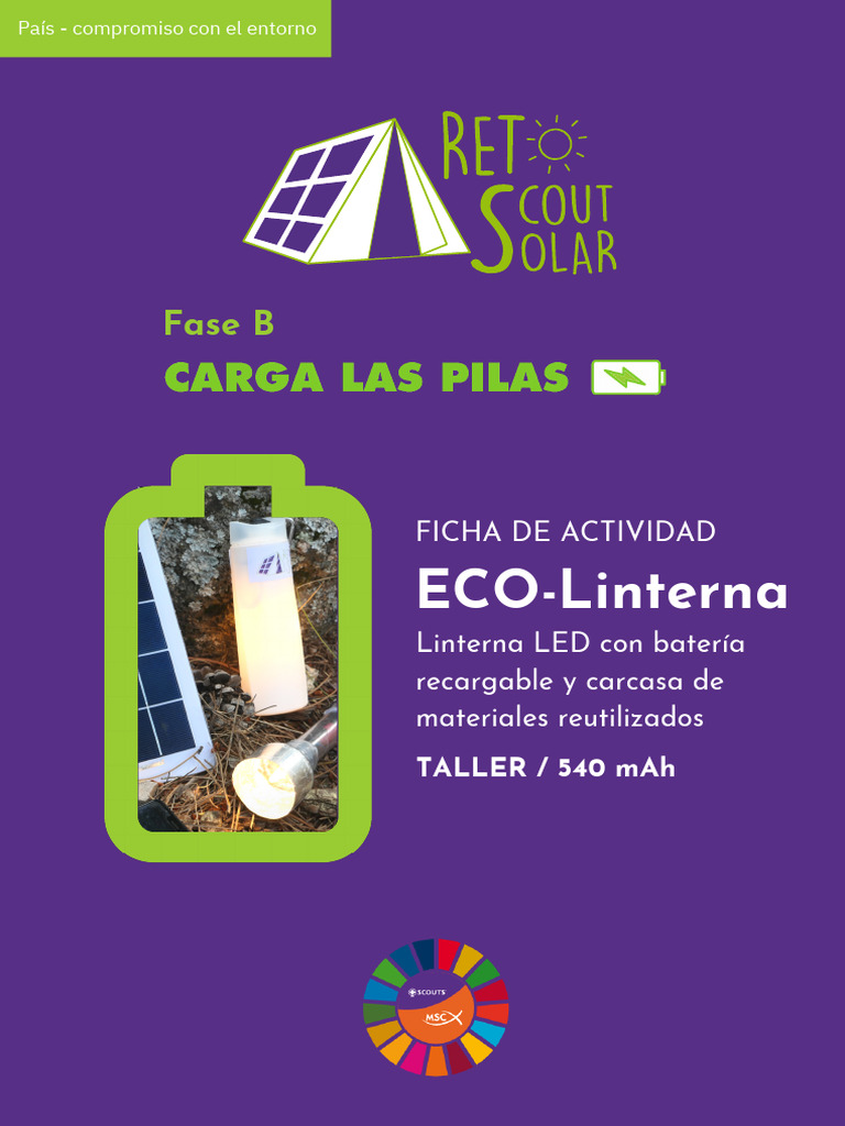 Taller Scout: Linterna Sostenible | PDF | Linterna | Diodo emisor de luz