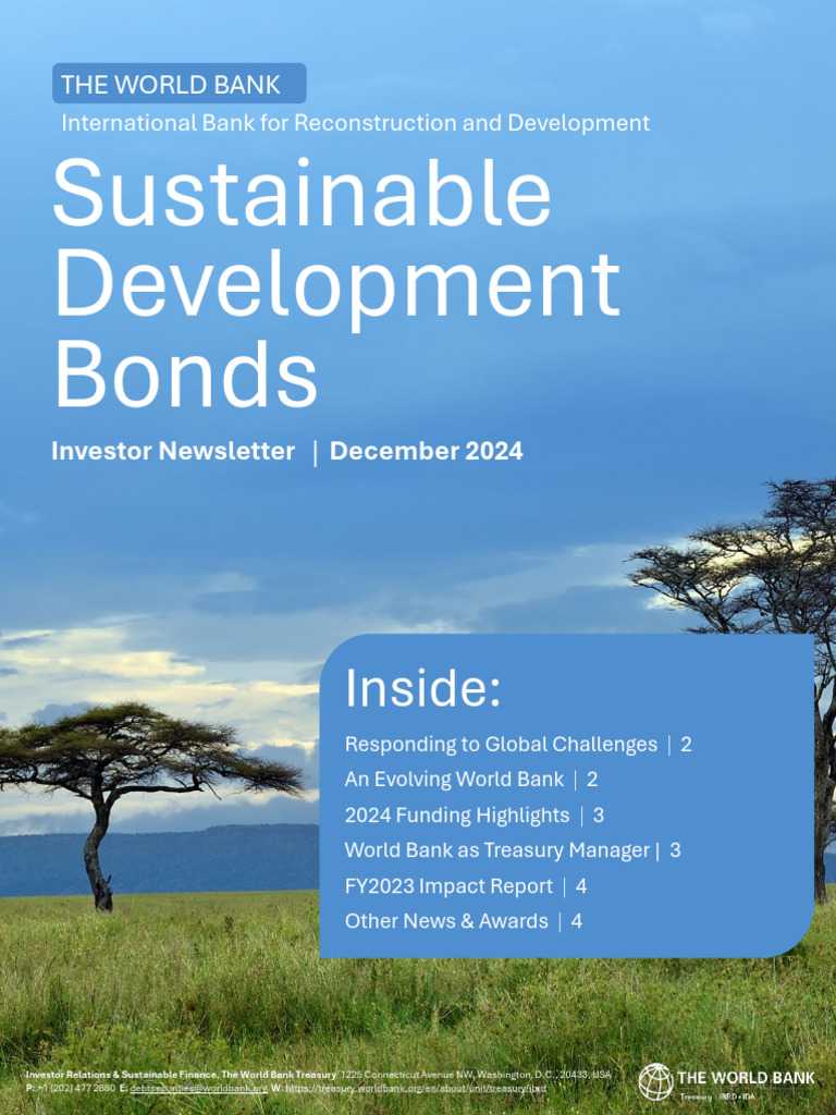 World Bank Investor Newsletter 2024 | PDF | Bonds (Finance) | World Bank