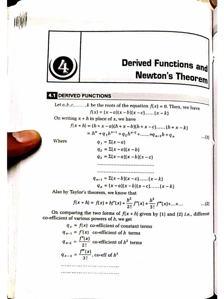 Newtons Theorem | PDF