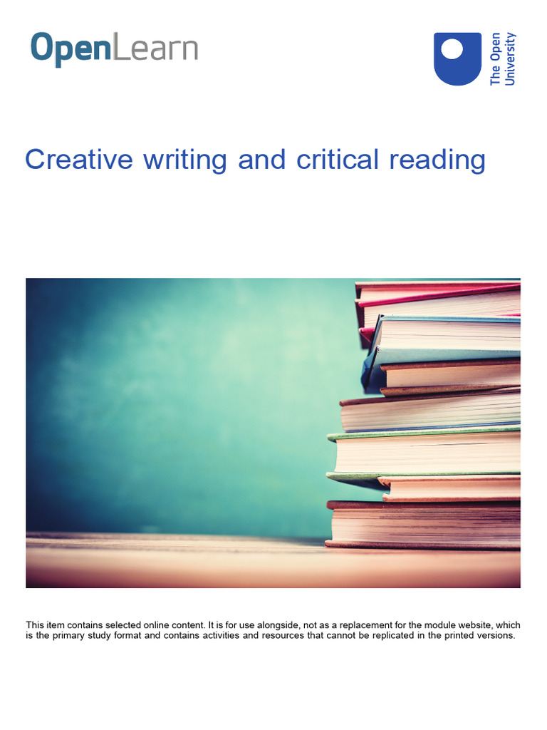 Creative Writing and Critical Reading Printable | PDF | Creative ...