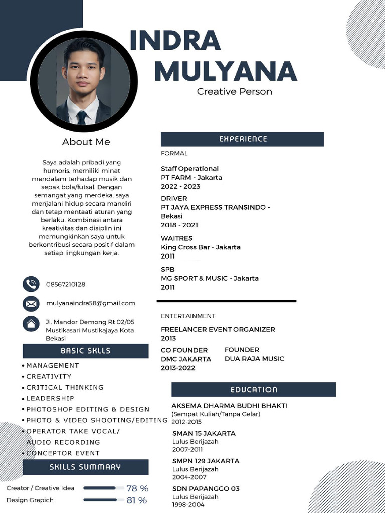 CV Indra Baru | PDF