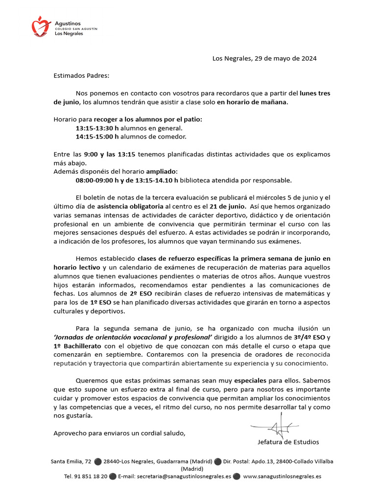 2024-05-28 - Horario Junio | PDF