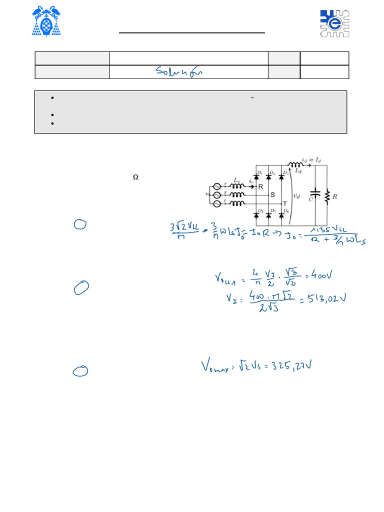 PEI2 Sol | PDF | Rectificador | Energia electrica