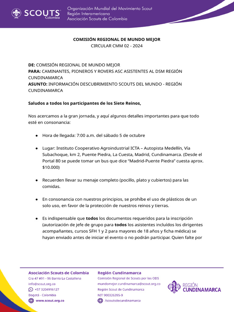 CIRCULAR CMM 02 - 2024 | PDF