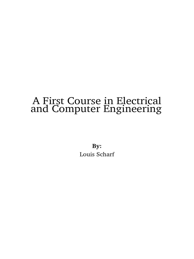A First Course in Electrical and Computer Engineering 2 | PDF | Complex ...