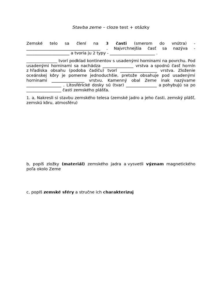 Stavba zeme 2 | PDF