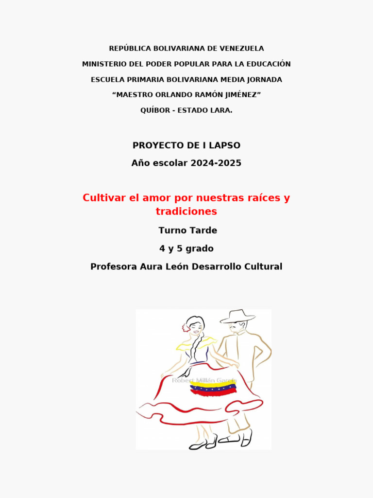 Proyecto 1er Lapso 2024 2025 | PDF