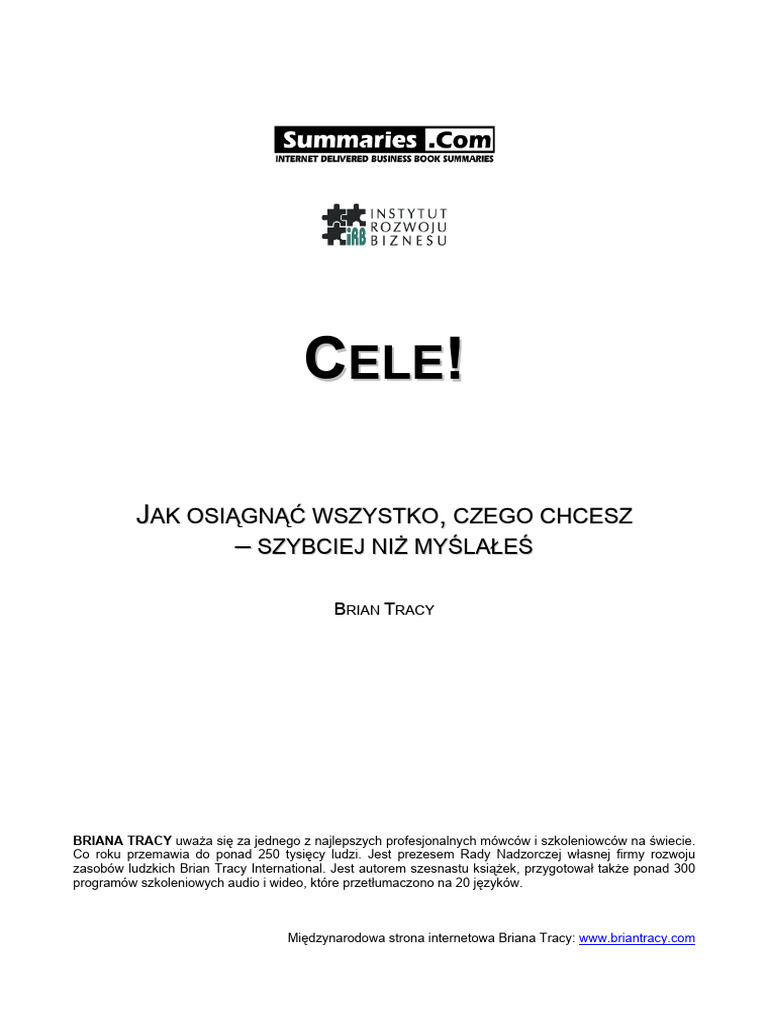 Brian-Tracy-CELE | PDF
