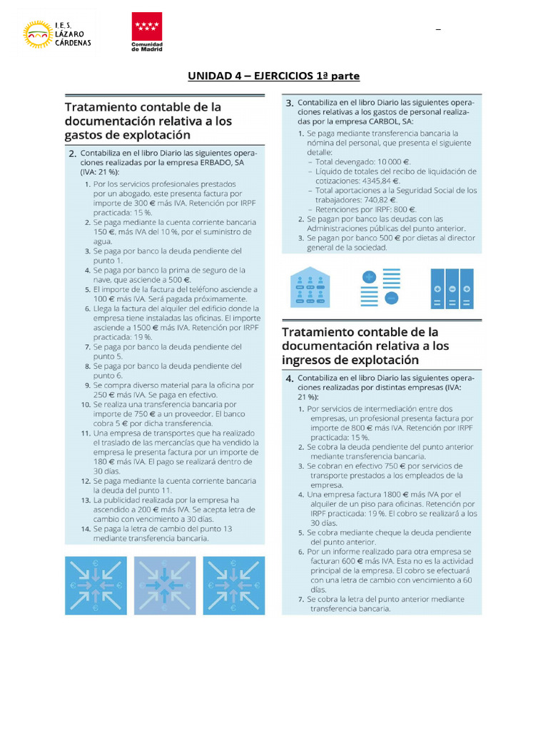 TDC - UD04 - Ejercicios Primera Parte | PDF