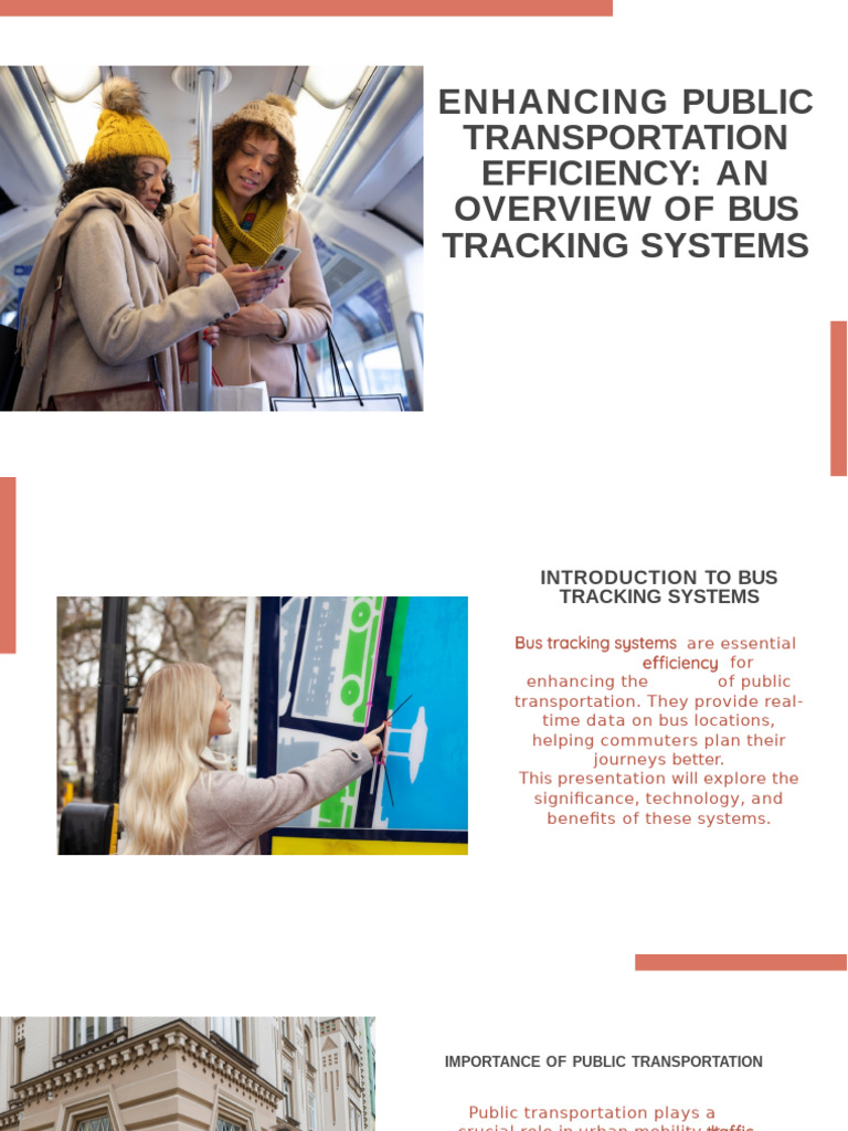 Slidesgo Enhancing Public Transportation Efficiency an Overview of Bus Tracking Systems ...