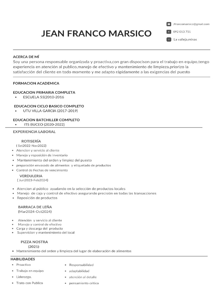 Cv Jean Franco Pdf