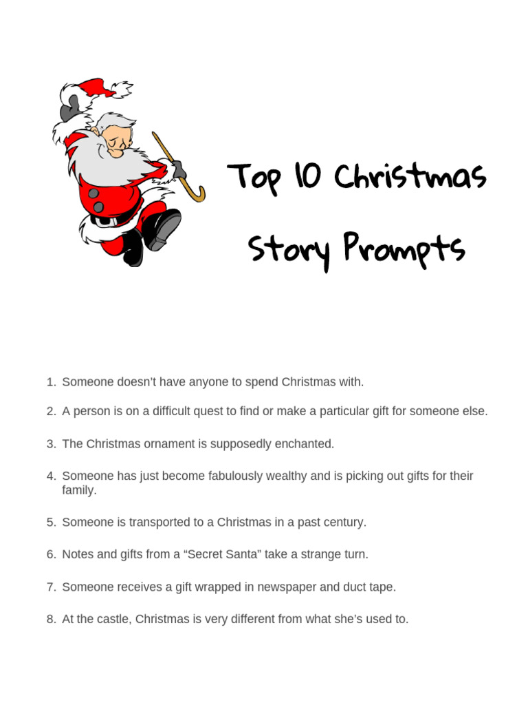 Christmas Story Writing Prompts | PDF