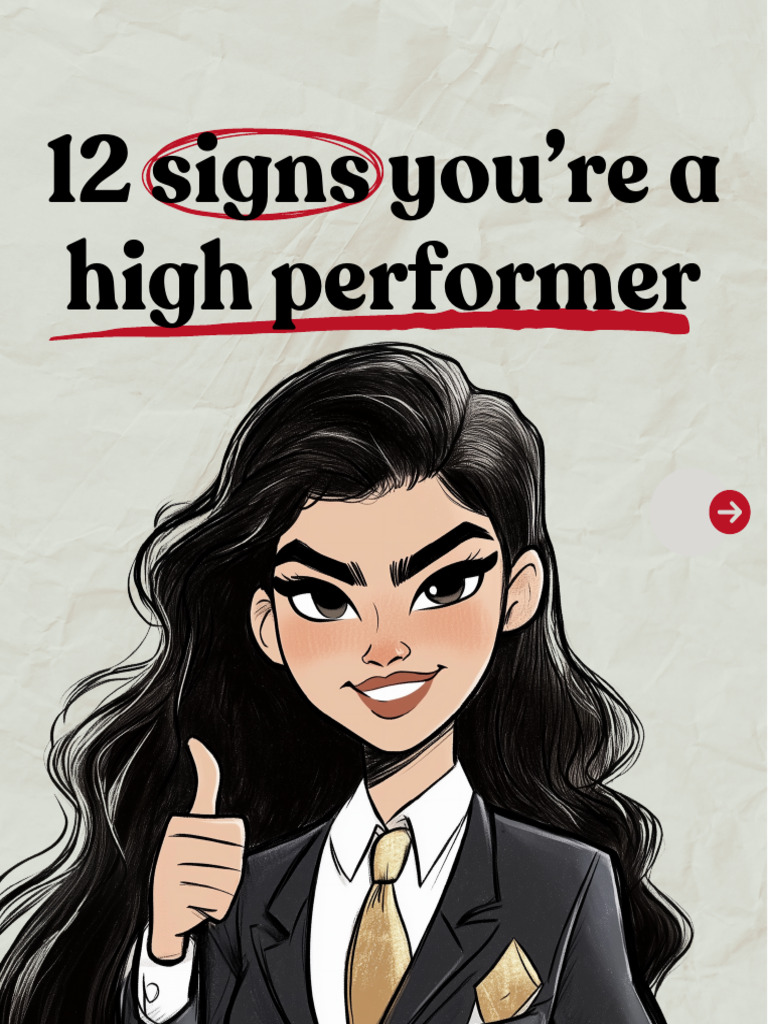 12 Signs You Are High Performer | PDF | Social Psychology | Cognitive ...